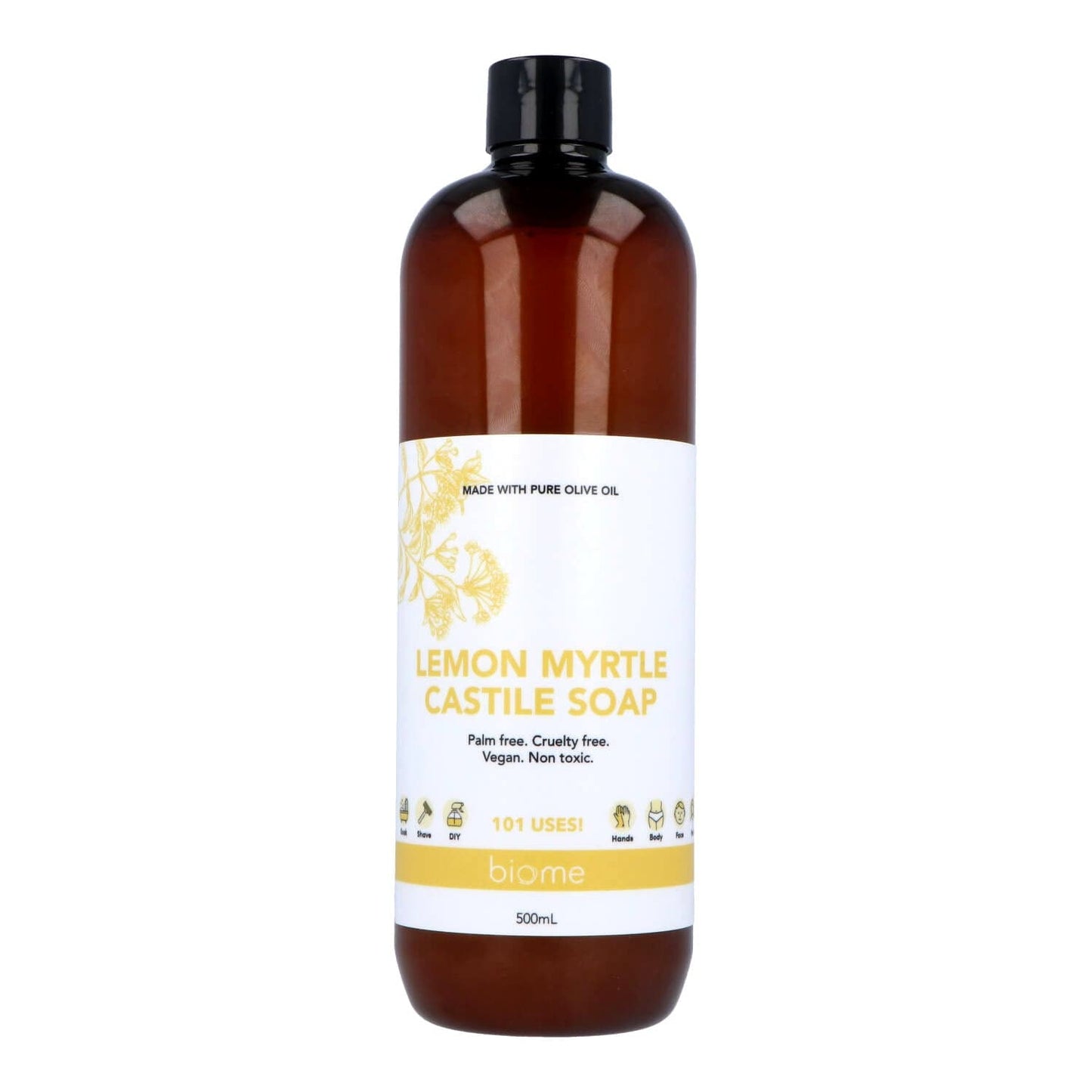 Buy Biome Liquid Castile Soap 500ml - Lemon Myrtle Online